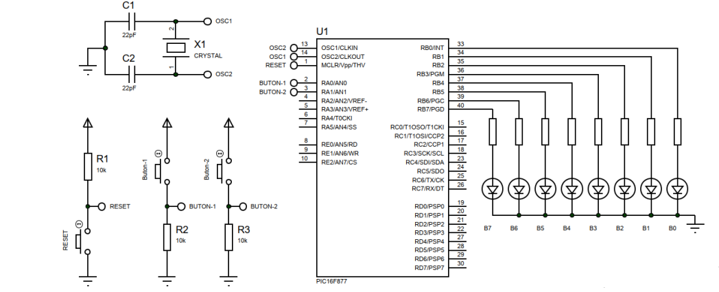 Solved A counter operation will be performed on the leds in | Chegg.com