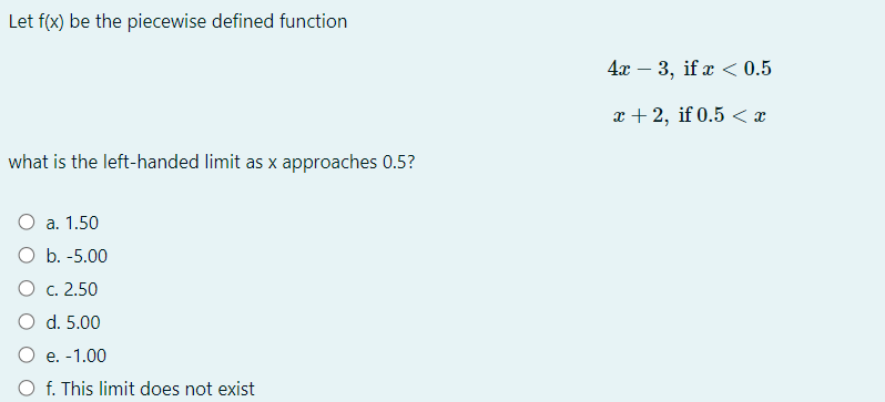 Solved Let f(x) be the piecewise defined function 4x−3, if | Chegg.com
