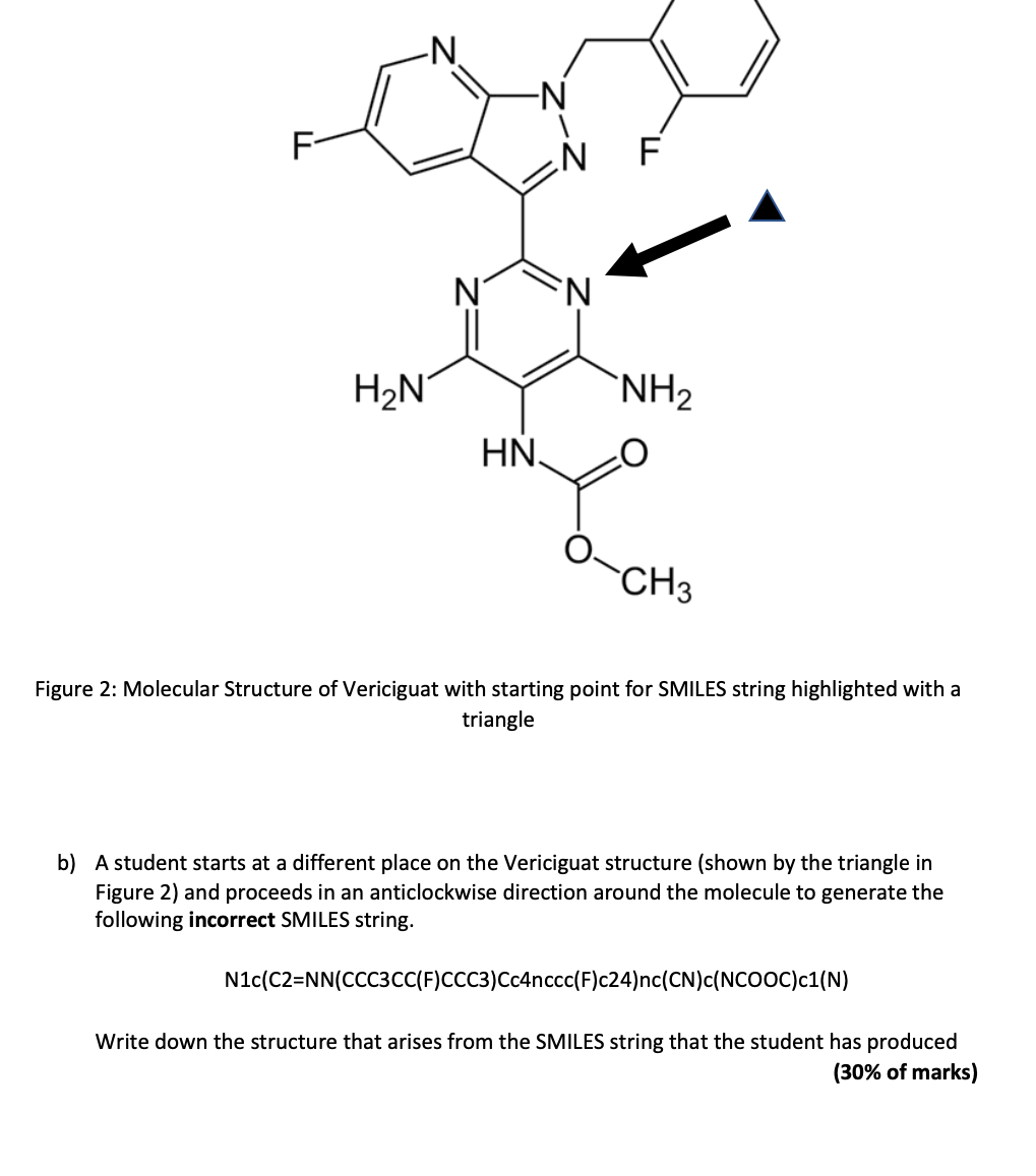 Solved Figure 2: Molecular Structure of Vericiguat with | Chegg.com