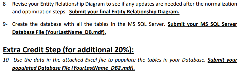 A company is planning to create a database for the | Chegg.com