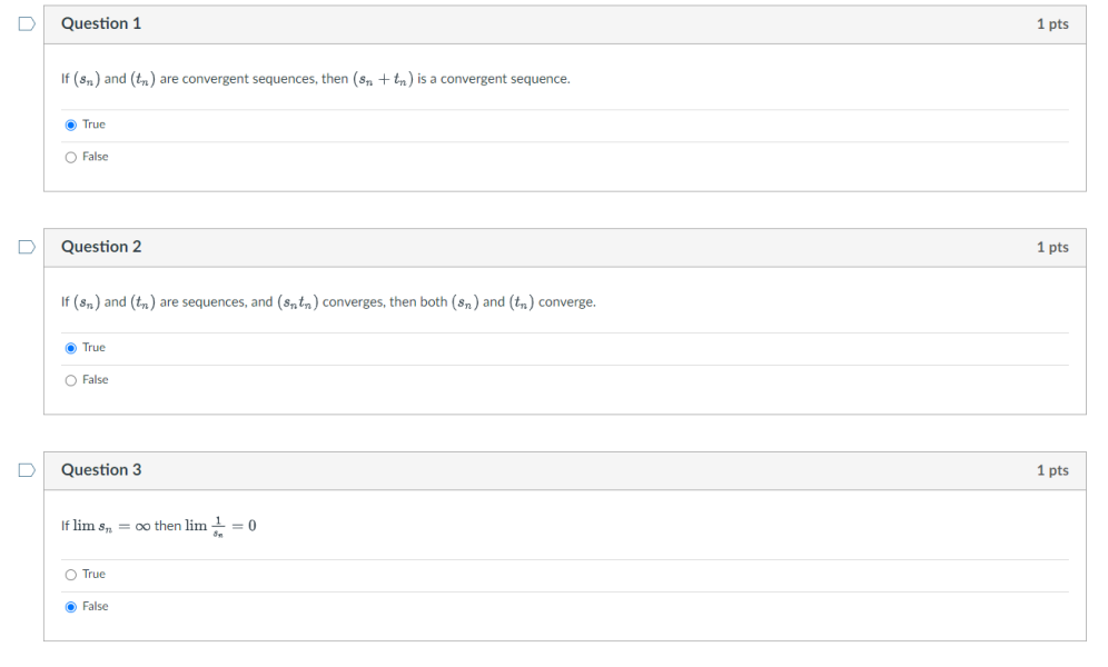 Solved If (sn) is a sequence and limsn=∞ then we still say | Chegg.com