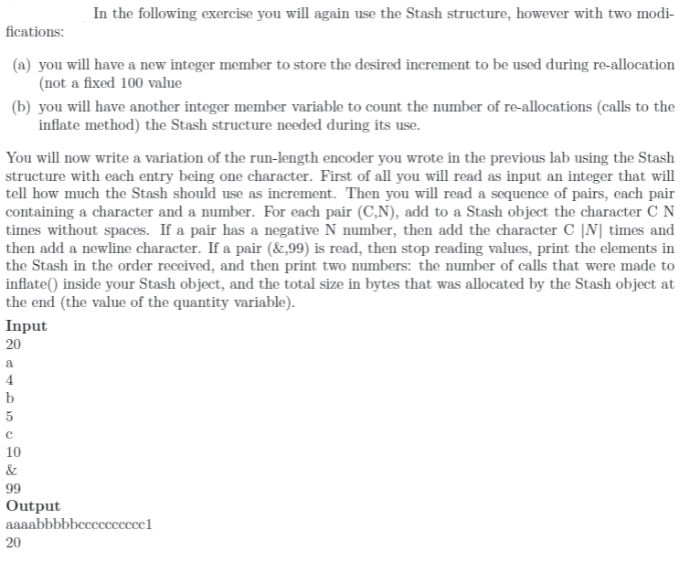 C++ stash.h #ifndef STASH_H #define STASH_H #include | Chegg.com