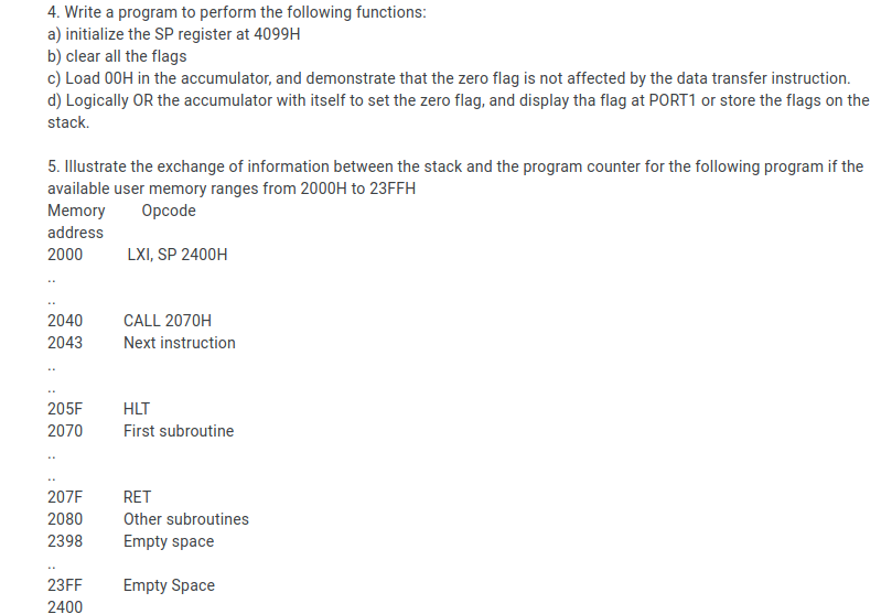 Solved 4. Write a program to perform the following | Chegg.com