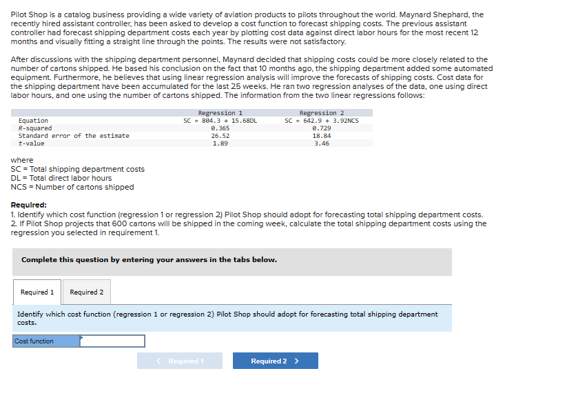 Solved Pilot Shop is a catalog business providing a wide | Chegg.com