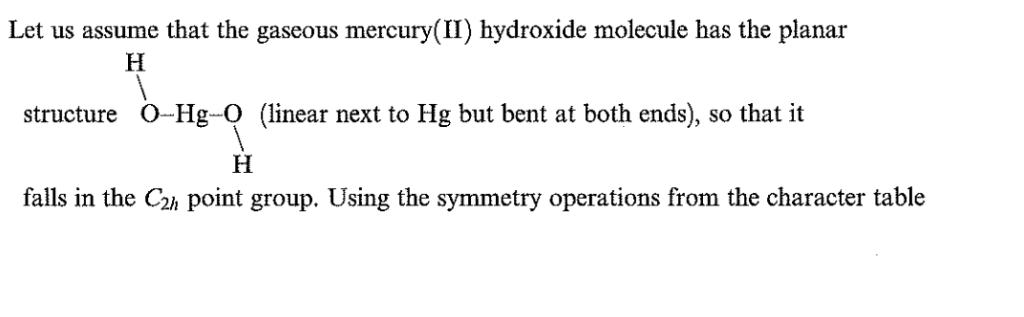 Let us assume that the gaseous mercury(II) hydroxide | Chegg.com
