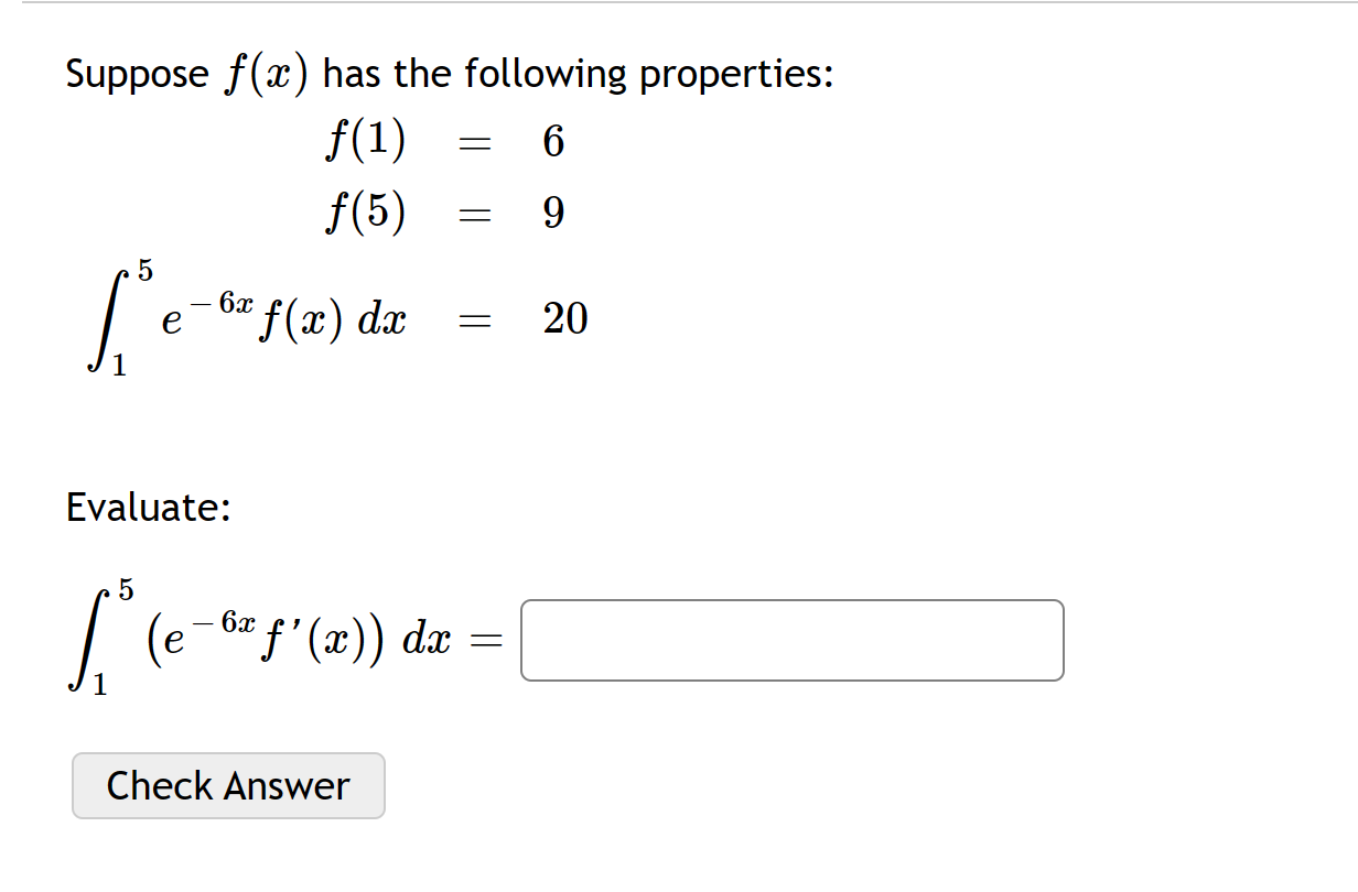 Solved Suppose f(x) has the following properties: | Chegg.com