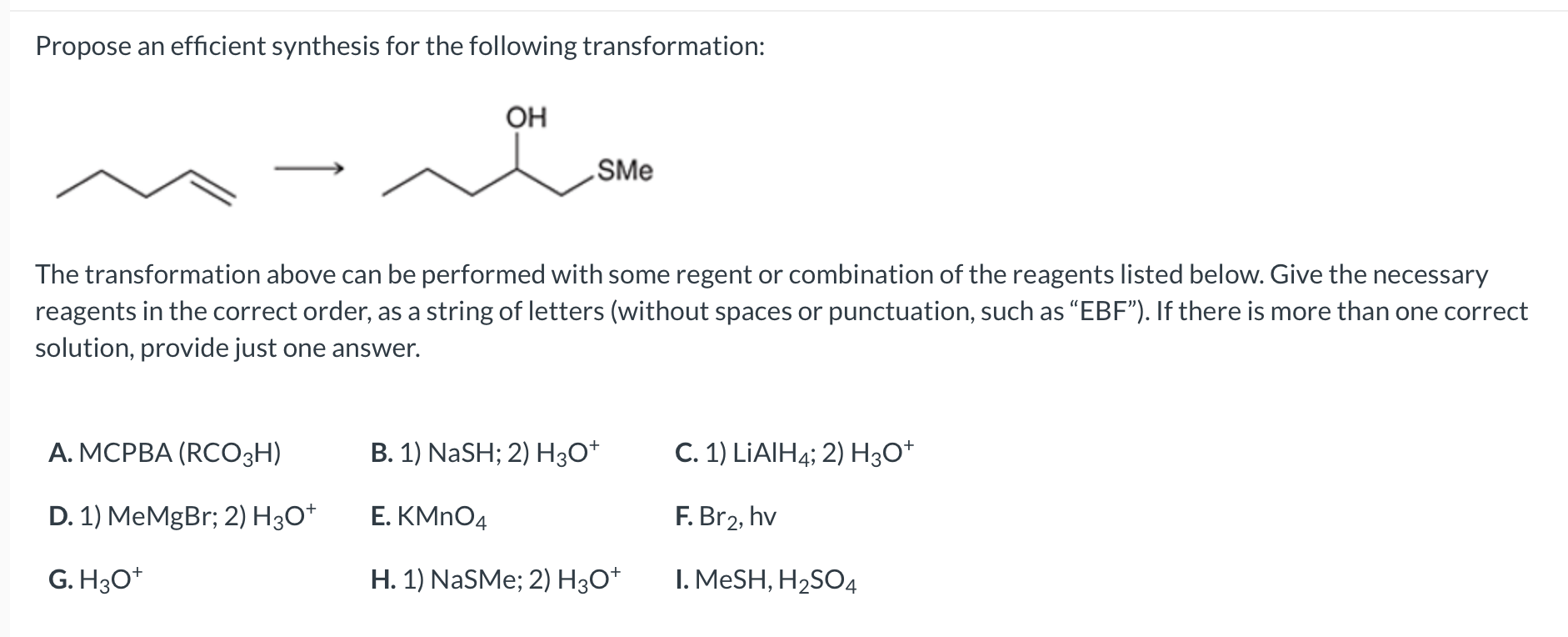 Solved Propose an efficient synthesis for the following | Chegg.com