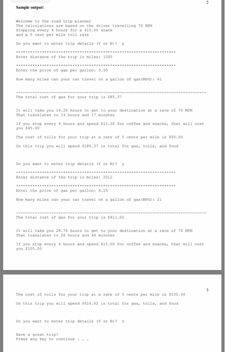 Solved You will write a program that will Calculate some of | Chegg.com