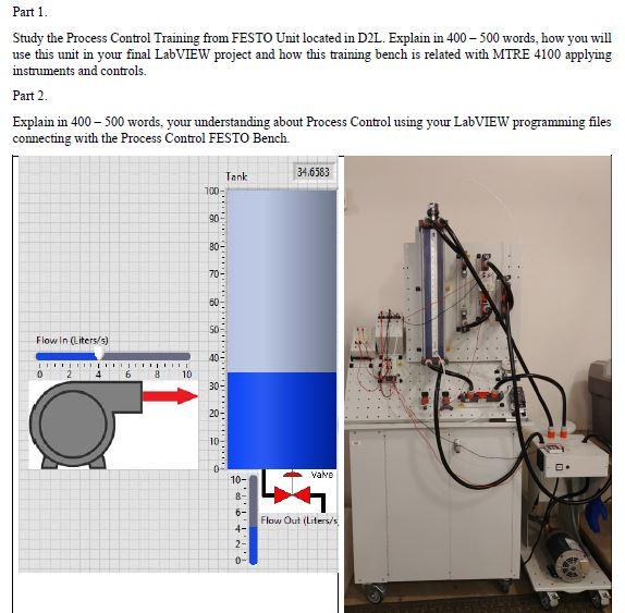 Solved Part 1 Study the Process Control Training from FESTO | Chegg.com