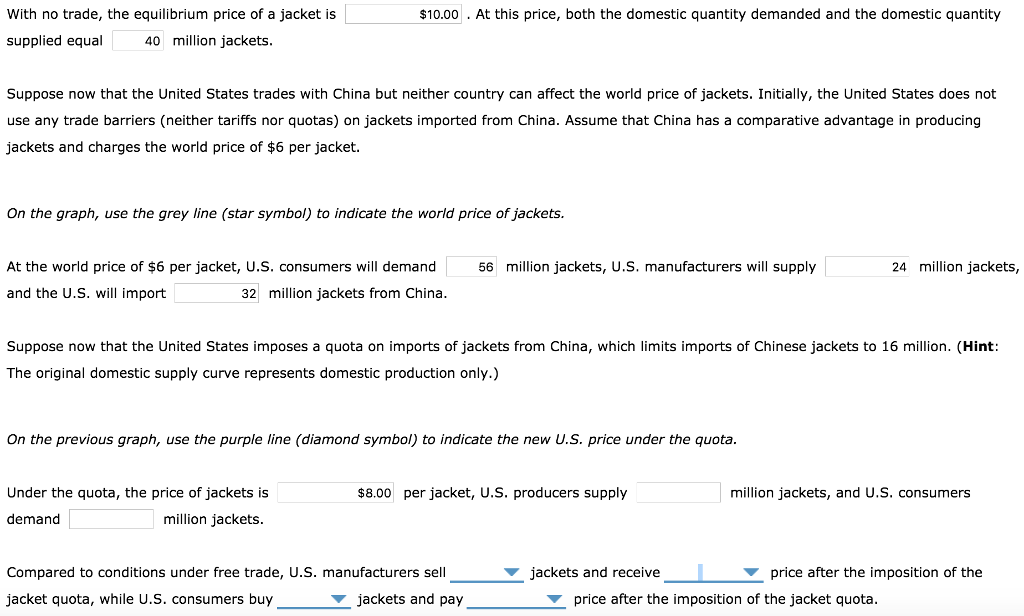 Solved 5. Import quotas The following graph shows the U.S. | Chegg.com