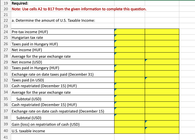Solved U.S. Taxation of Foreign Branch Income Given data | Chegg.com