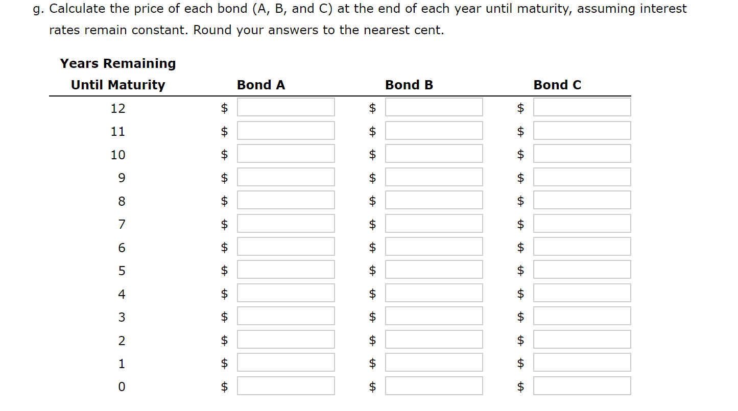 Download spreadsheet Bond Valuation-2423e1.xIsx a. | Chegg.com