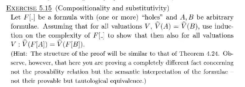 Solved EXERCISE 5.15 (Compositionality and substitutivity) | Chegg.com