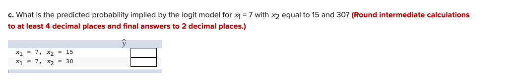 Solved Exercise 17-31 Algo Consider a binary response | Chegg.com