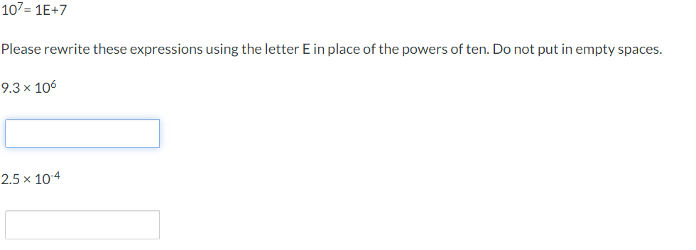 Solved 107 1e 7 Please Rewrite These Expressions Using The