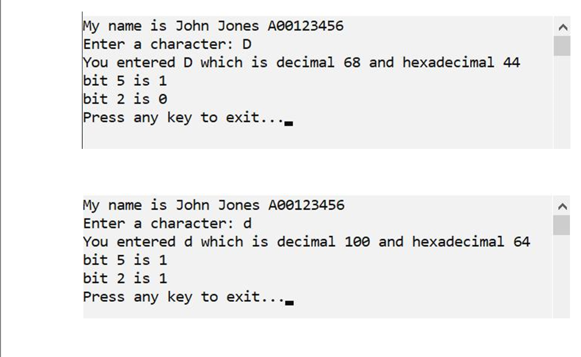 Solved Write A Function In C Program That Uses Bit Masking 0305