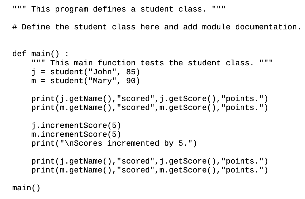 Solved The posted PA9_incomplete.py program has a main | Chegg.com