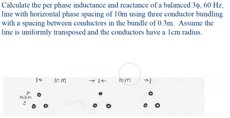 Solved Calculate The Per Phase Inductance And Reactance Of A
