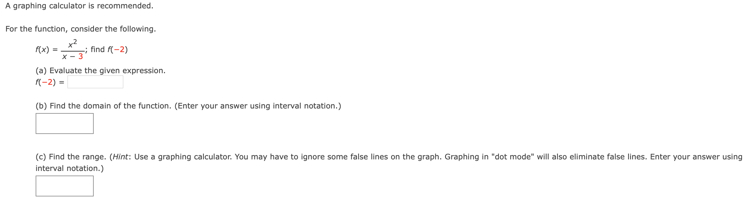 Solved For the function, consider the following. (Hint: Use | Chegg.com