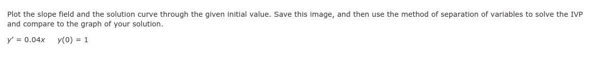Solved Plot the slope field and the solution curve through | Chegg.com