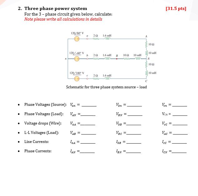 Solved 1. Power Factor correction [30 pts] For the given | Chegg.com