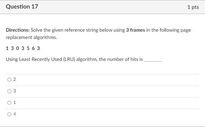 Solved Question 18 1 pts Directions: Solve the given | Chegg.com