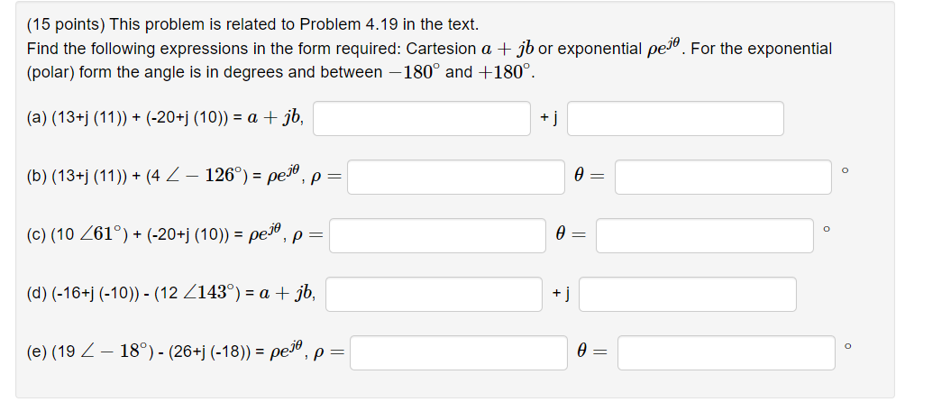 Solved (15 points) This problem is related to Problem 4.19 | Chegg.com