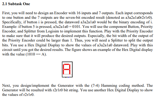 Solved First, you will need to design an Encoder with 16 | Chegg.com