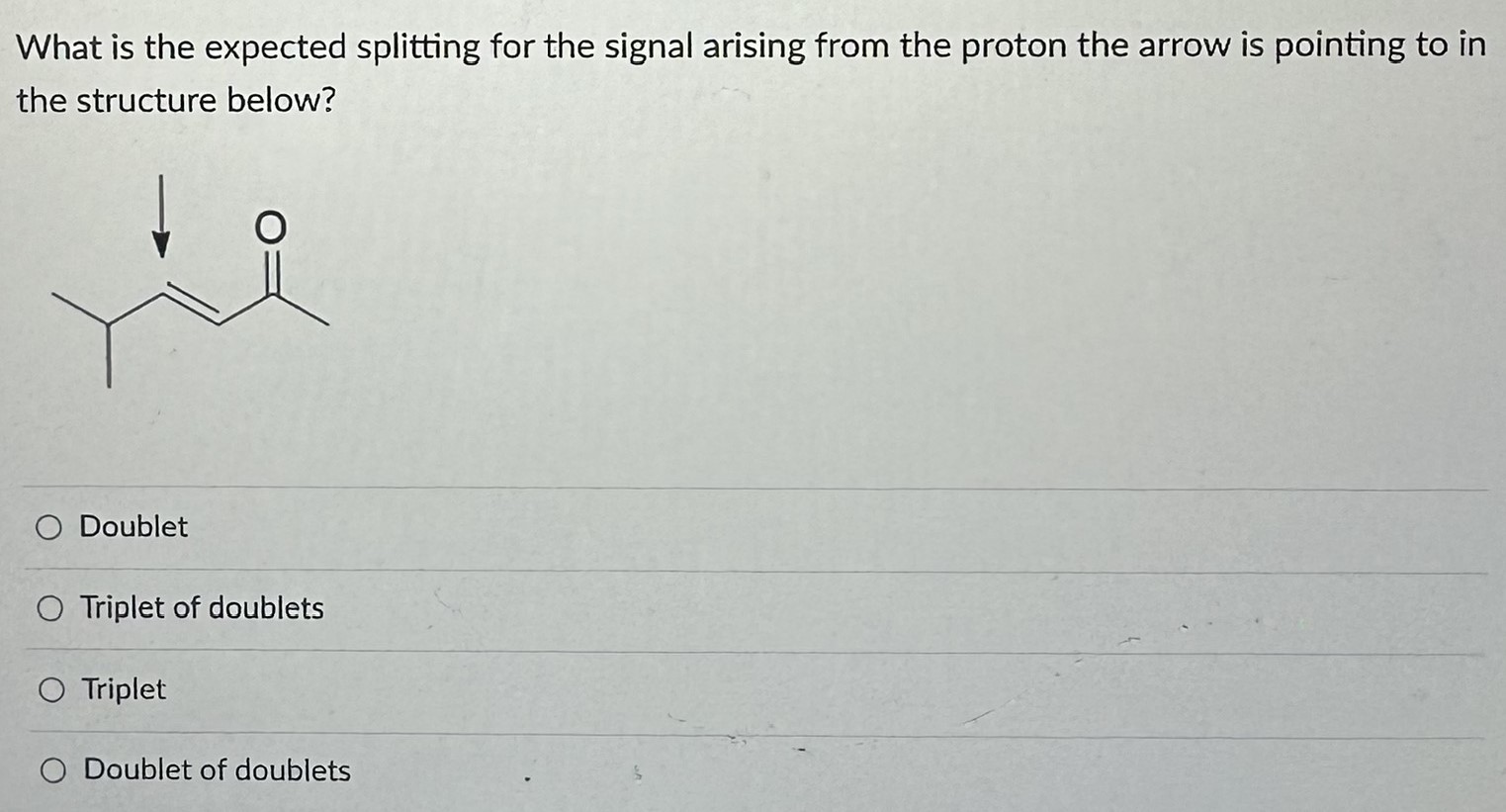 Solved What is the expected splitting for the signal arising | Chegg.com