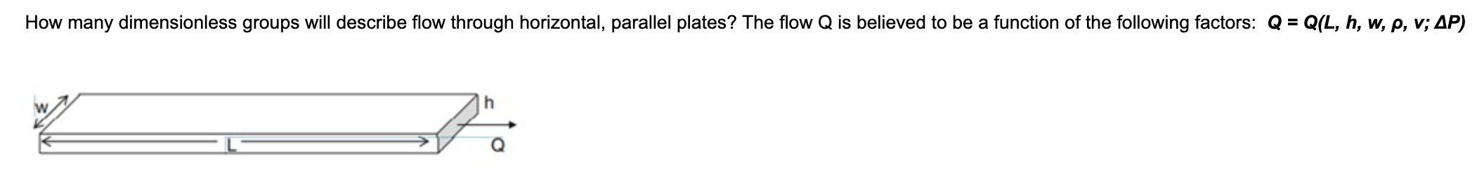 Solved How many dimensionless groups will describe flow | Chegg.com
