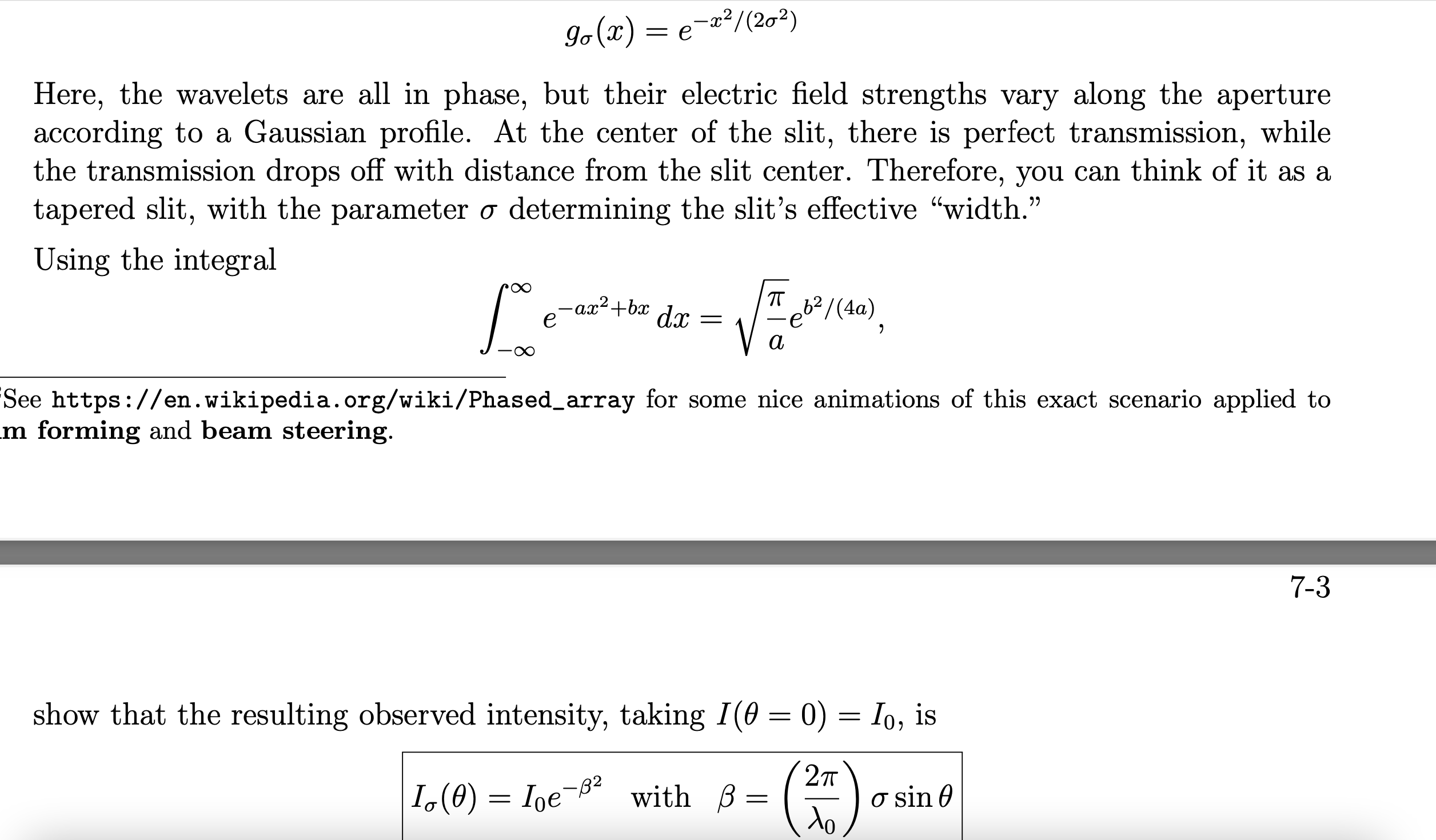 Solved gσ(x)=e−x2/(2σ2) Here, the wavelets are all in phase, | Chegg.com