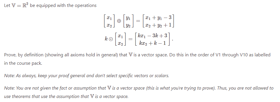 Solved Let V=R2 be ﻿equipped with the | Chegg.com