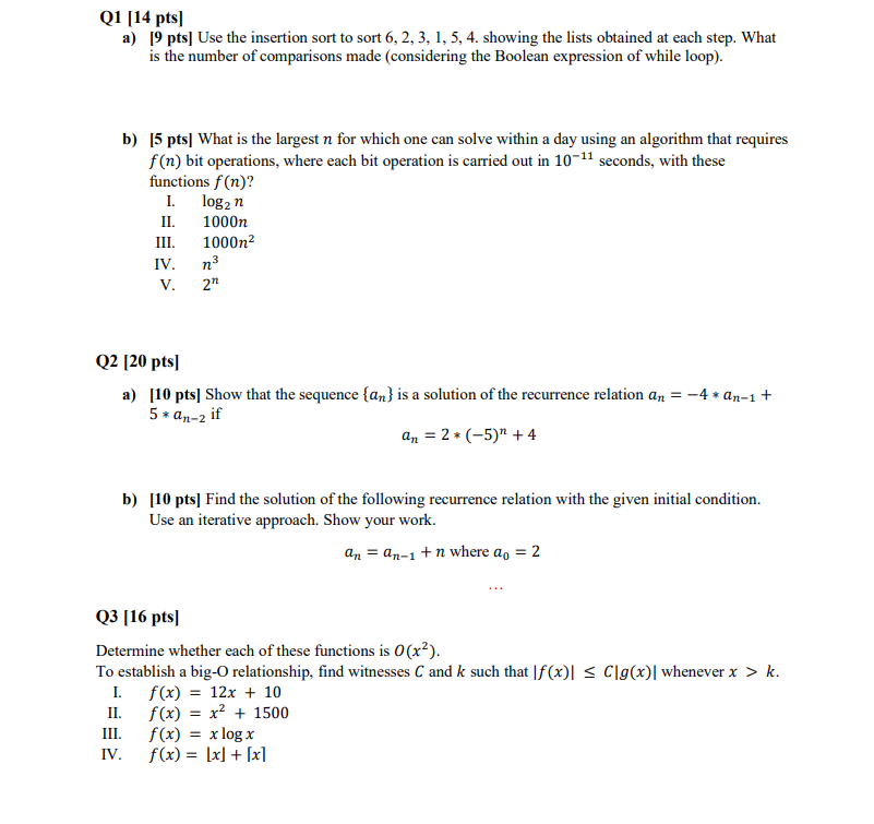 Solved These questions are related to the discrete | Chegg.com