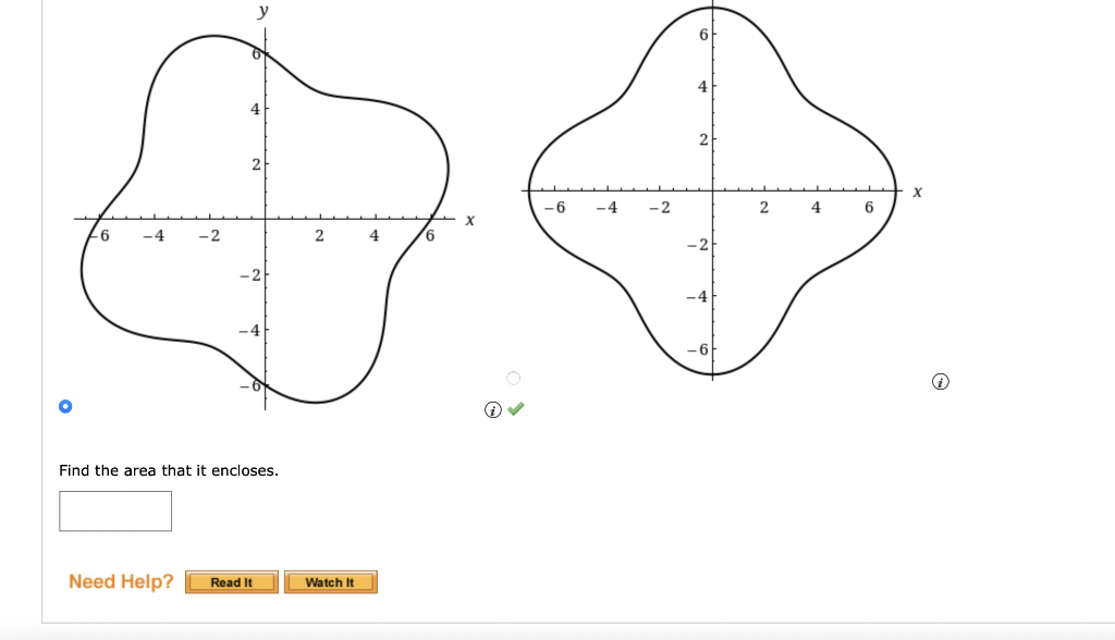 Solved Graph the curve. r = 6 + sin(40) у у 4 4 2 2 х -4 -2 | Chegg.com