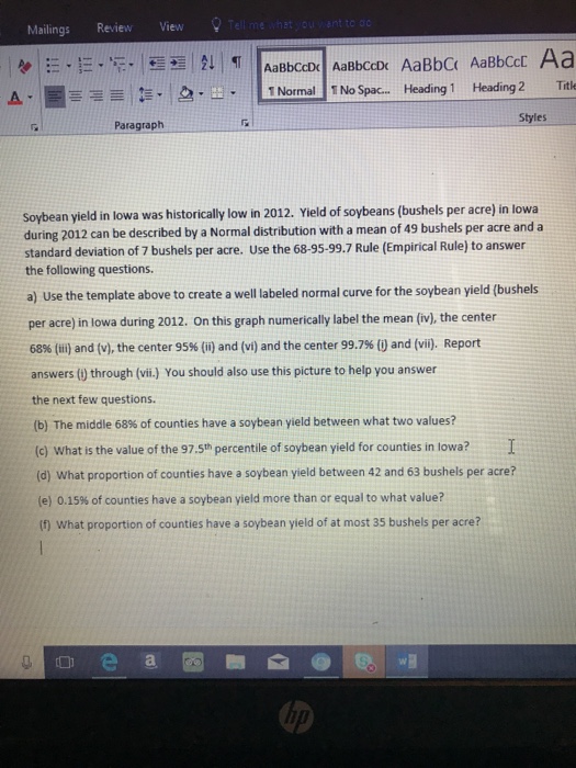 Solved 99.7% of the data are within 3 standard deviations of | Chegg.com