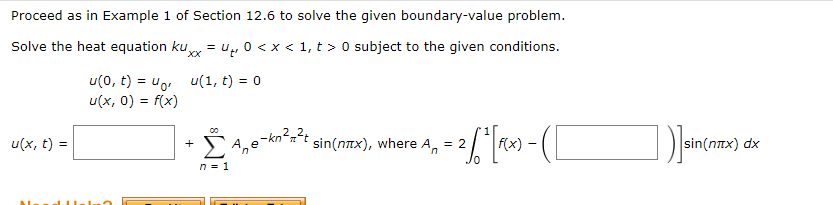 Solved Proceed as in Example 1 of Section 12.6 to solve the | Chegg.com