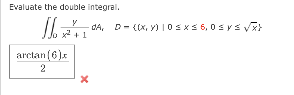 Solved Evaluate the double integral. | Chegg.com