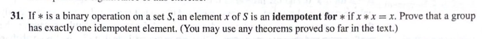 Solved 31 If ∗ Is A Binary Operation On A Set S An Element 