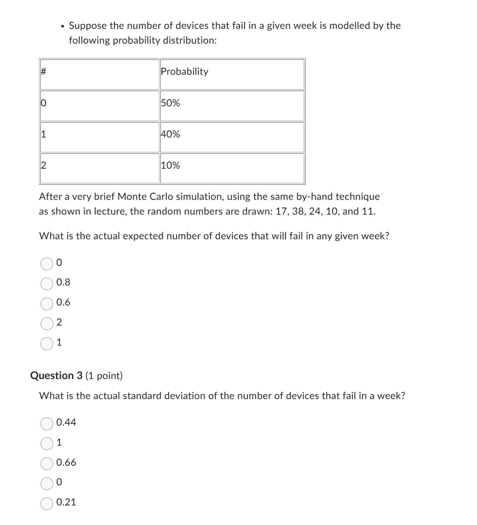 Solved Suppose the number of devices that fail in a given | Chegg.com
