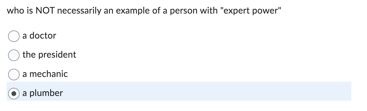 who is NOT necessarily an example of a person with | Chegg.com