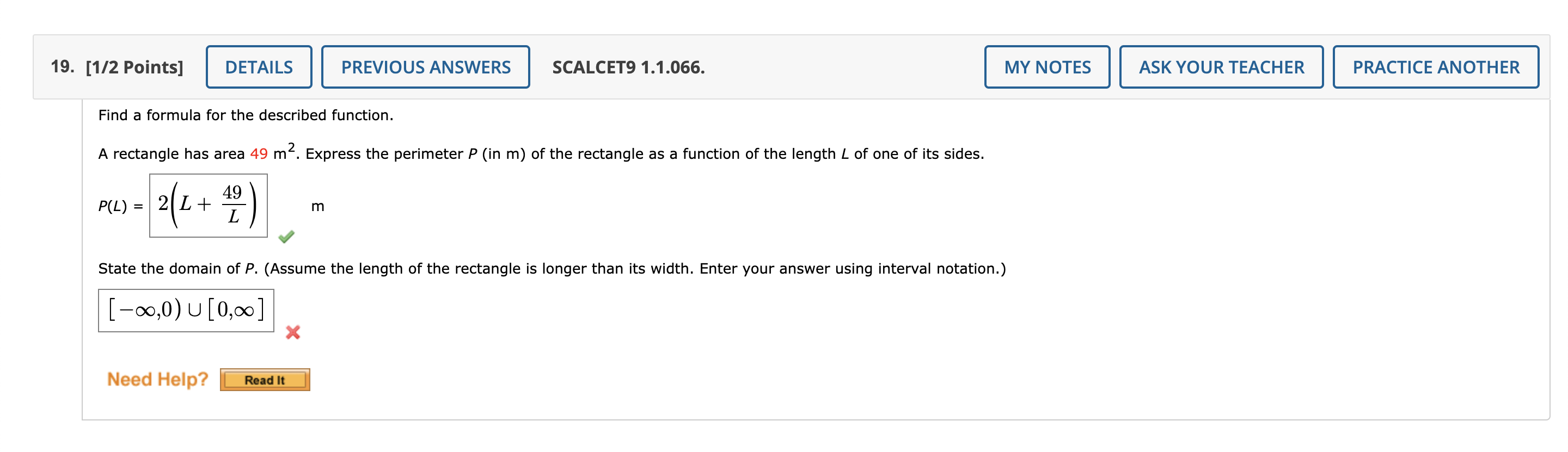Solved 19. [1/2 Points] DETAILS PREVIOUS ANSWERS SCALCET9 | Chegg.com