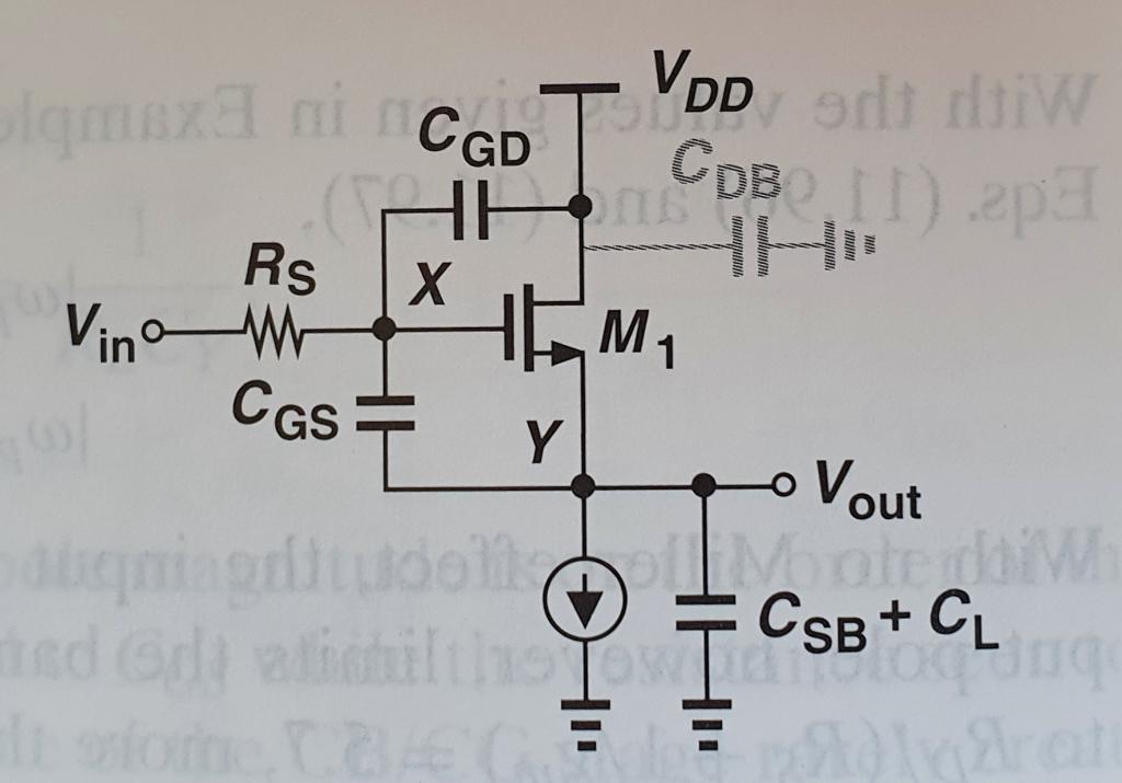 Solved draw small signal model of this source follower (high | Chegg.com