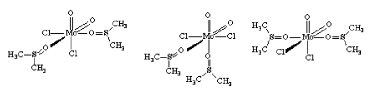 Solved Three possible geometric isomers of | Chegg.com