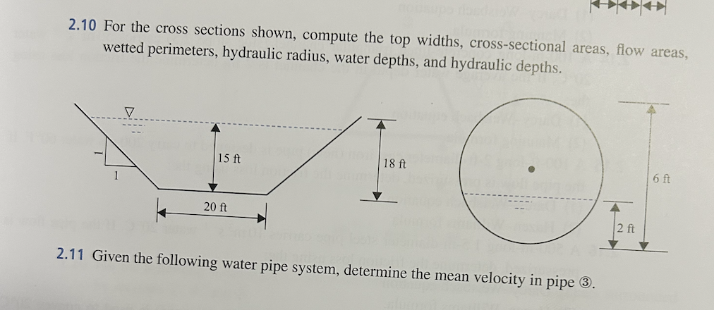 Solved Only calculate the trapezoidal cross section, and | Chegg.com
