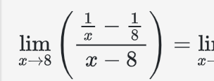 Solved limx→8(1x-18x-8)=solve using basic limit laws | Chegg.com