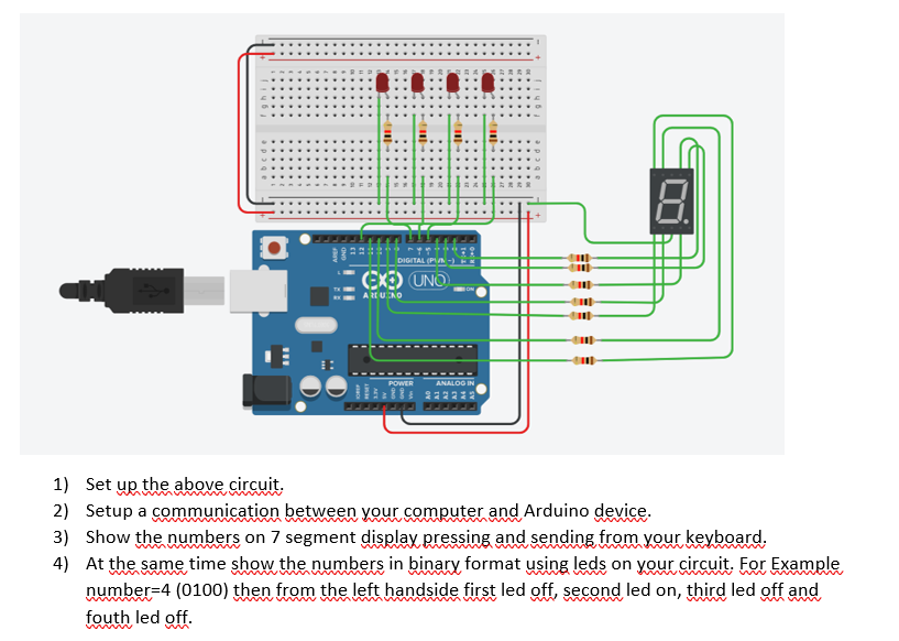 1) Set upp the above circuit. 2) Setup a | Chegg.com
