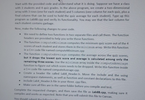 Solved B. Passing arrays to function ude using namespace std | Chegg.com
