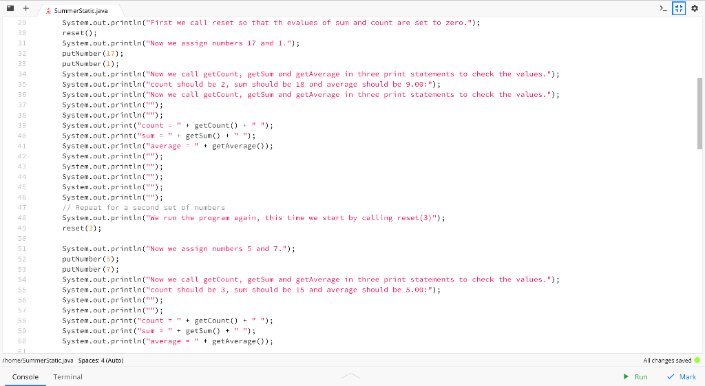 Solved Summer Static (Required Exercise) Here will we again | Chegg.com