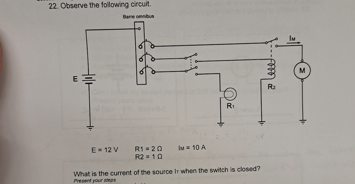 Solved 22. Observe the following circuit. | Chegg.com