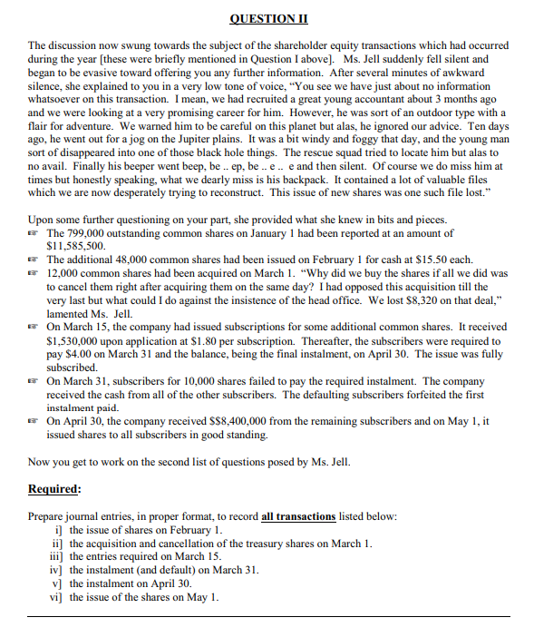 Solved QUESTION IIThe discussion now swung towards the | Chegg.com